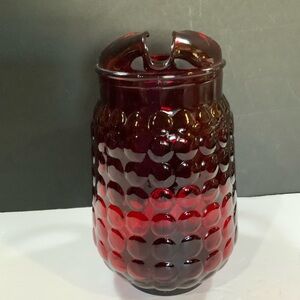 Anchor Hocking | Dining | Pitcher Bubble Ruby Red Glass Anchor Hocking ...